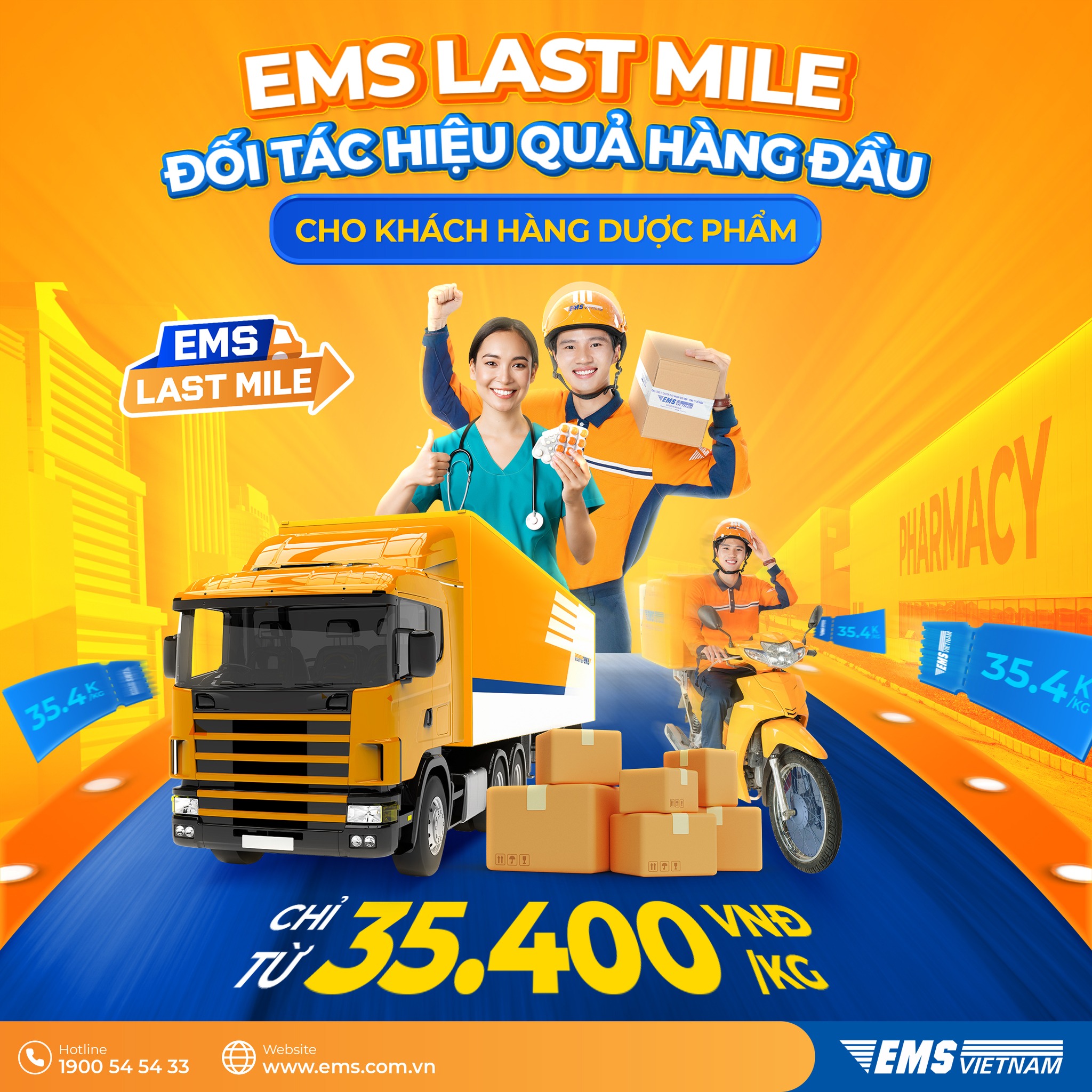 EMS | EMS Last Mile - đối tác hiệu quả hàng đầu cho khách hàng dược phẩm